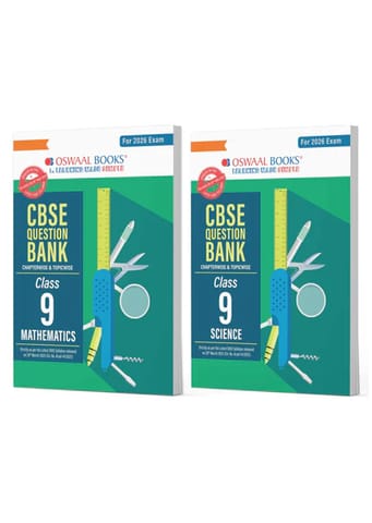 Class 9 Mathematics and Science Combo of Question Bank | Oswaal ...