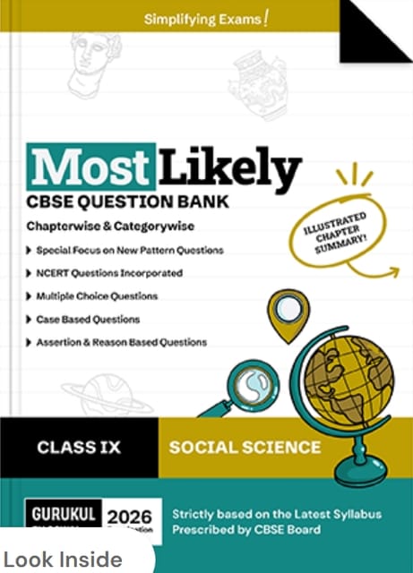 Gurukul Oswal Most Likely Question Bank Social Science Class 9 | Latest ...