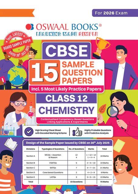 Class 12 Chemistry Question Bank | Oswaal | Latest Edition