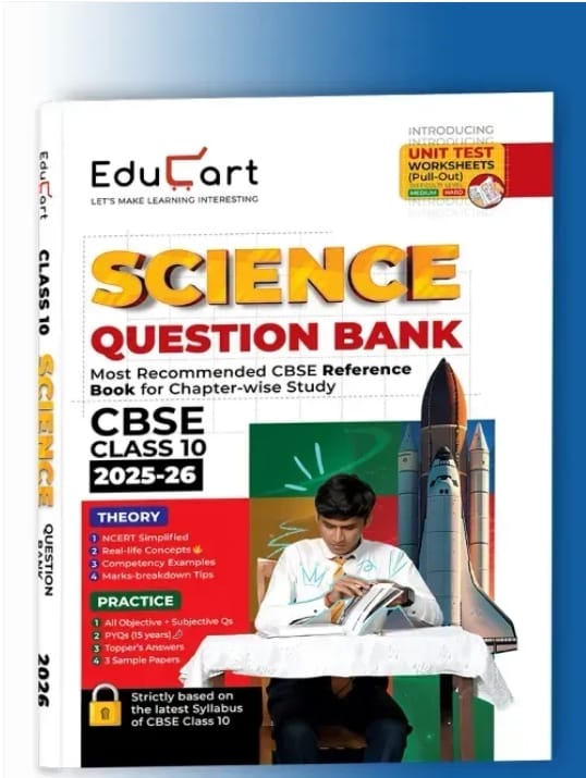 Educart CBSE Science Question Bank Class 10 | Latest Edition