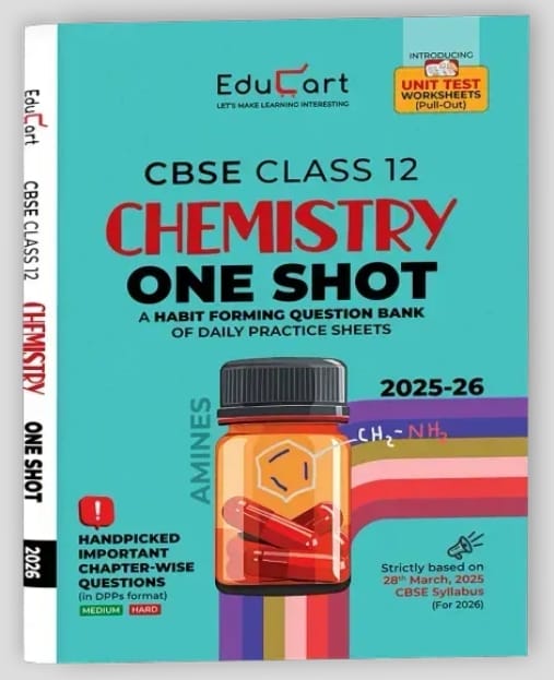 Educart CBSE Chemistry One Shot Question Bank Class 12 | Latest Edition